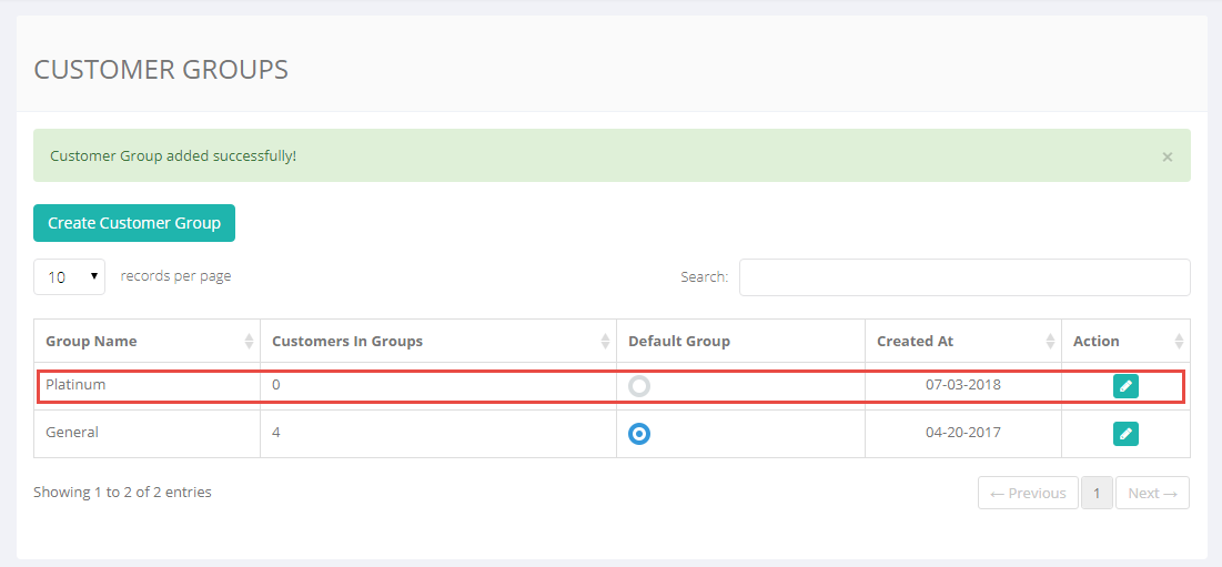 Customer Groups – Quick eSelling