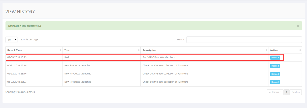 Send notifications – Quick eSelling