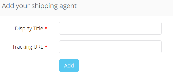 Add shipping agent – Quick eSelling